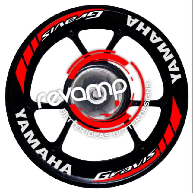 Mio Gravis Mags Decals reflectorized | Shopee Philippines