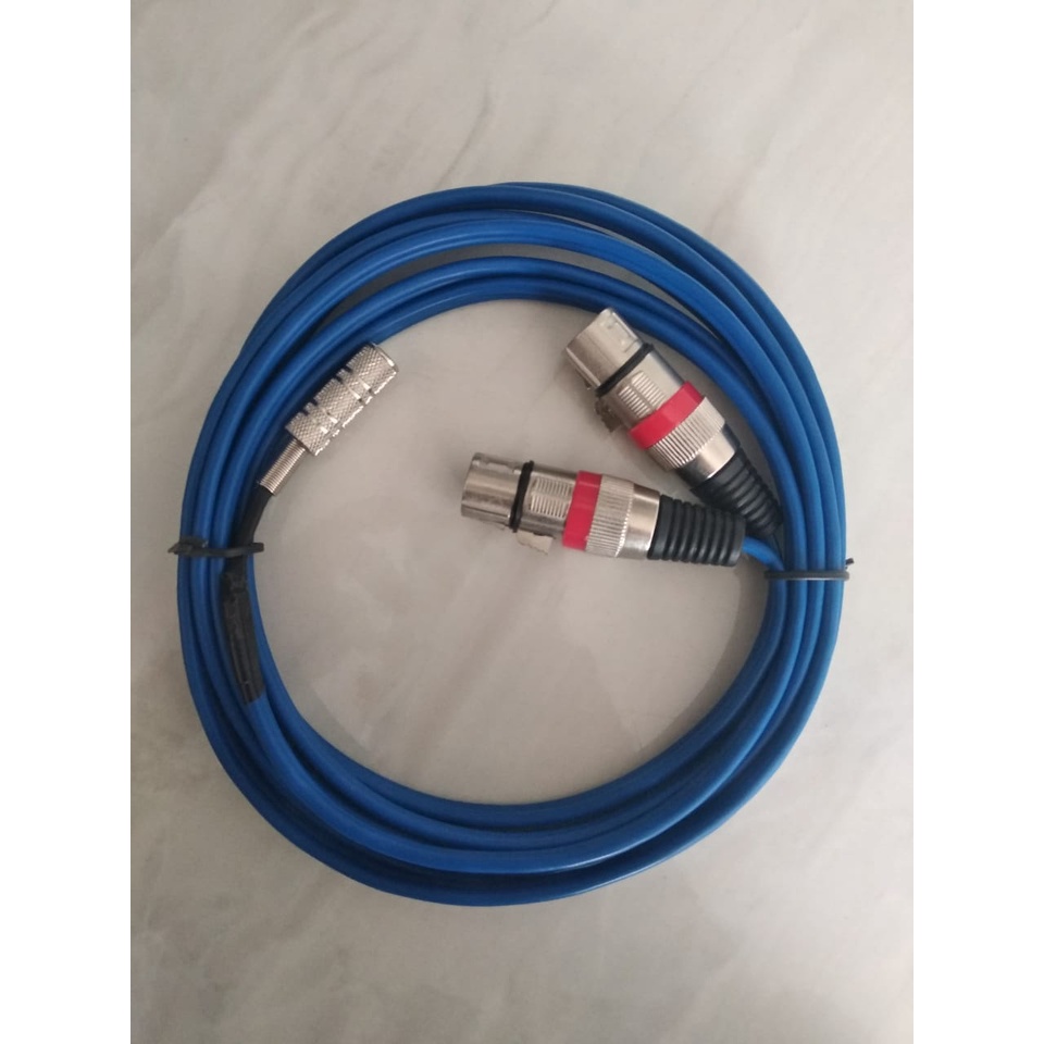 Cable premium 3M Audio Socket 3.5mm Stereo to 2 Jack XRL Female ...
