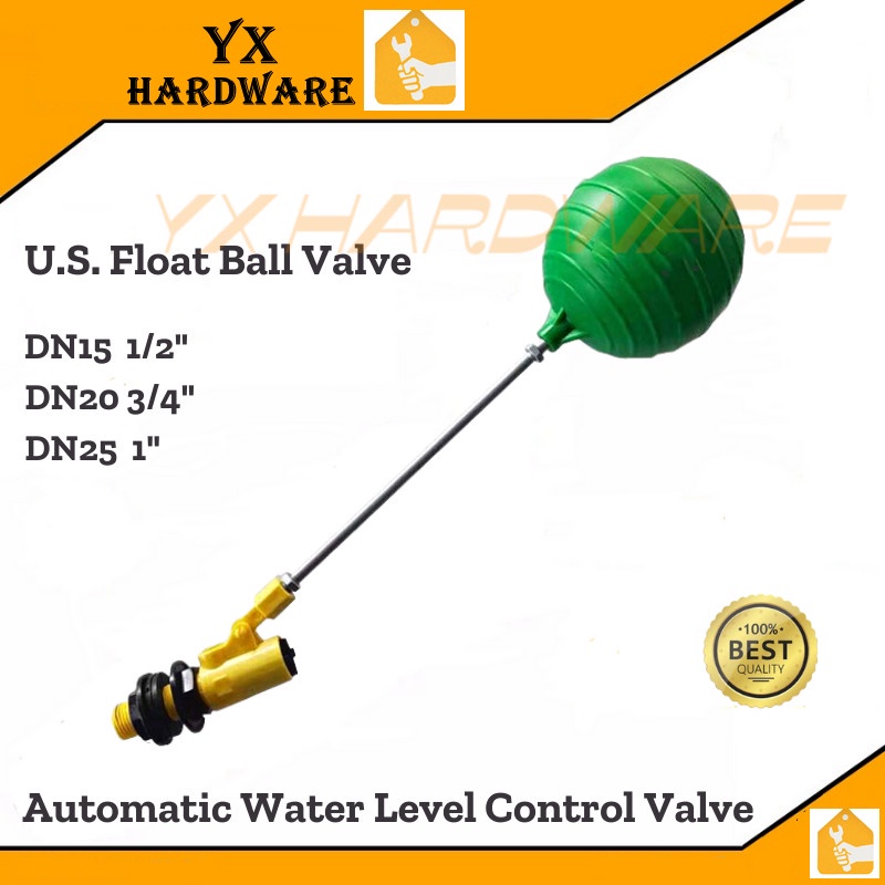 PVC Float Ball Valve Automatic Water Level Control Valve 1/2" / 3/4 ...