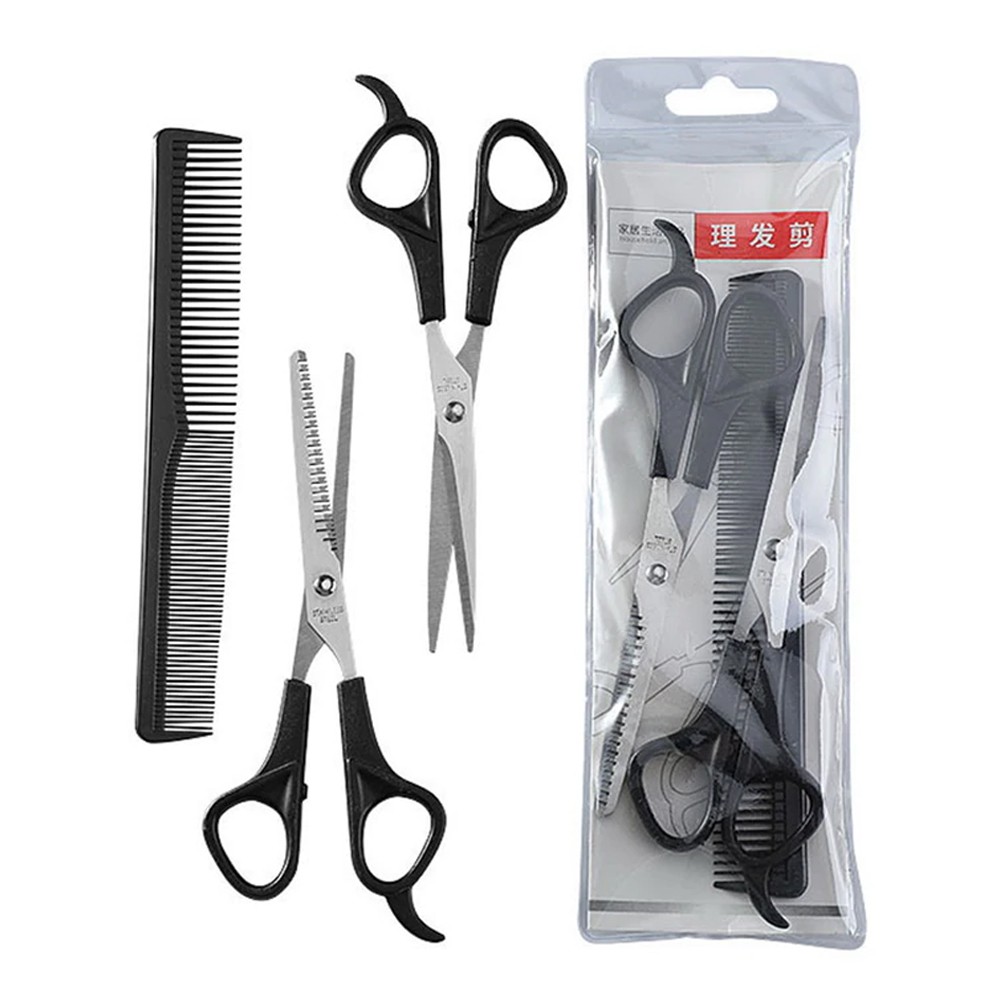 Professional Hair Cutting Barber Scissor Hairdressing Kit | Shopee ...