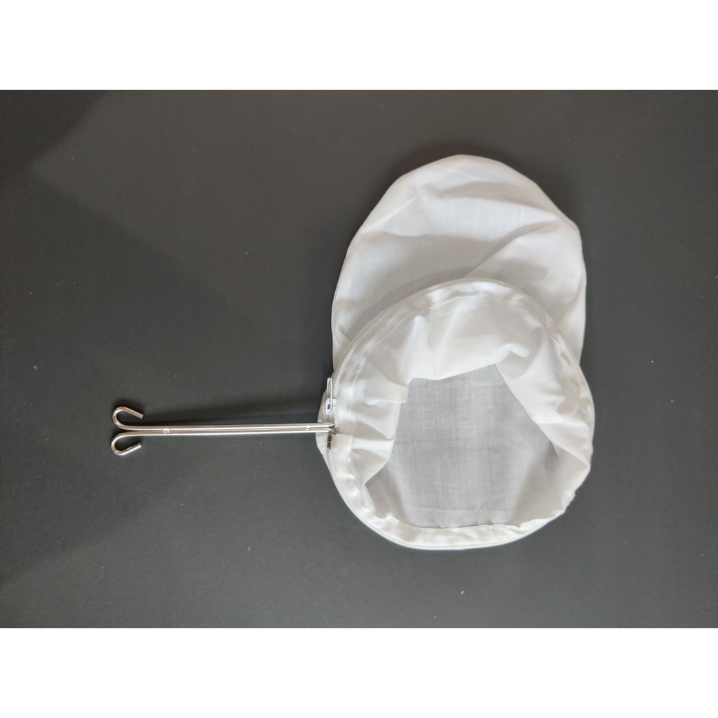 Reusable Milk Tea/ Coffee Net Filter Bag with Stainless Steel handle (1 ...