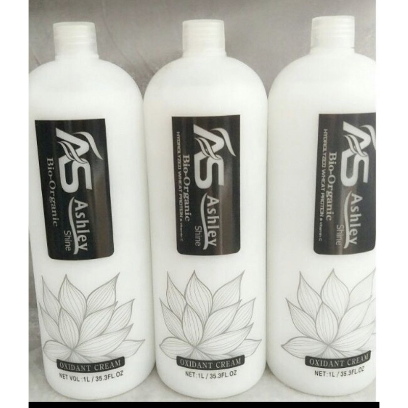 1pcs Ashley shine bio organic hair oxidizing cream 1000ml | Shopee ...