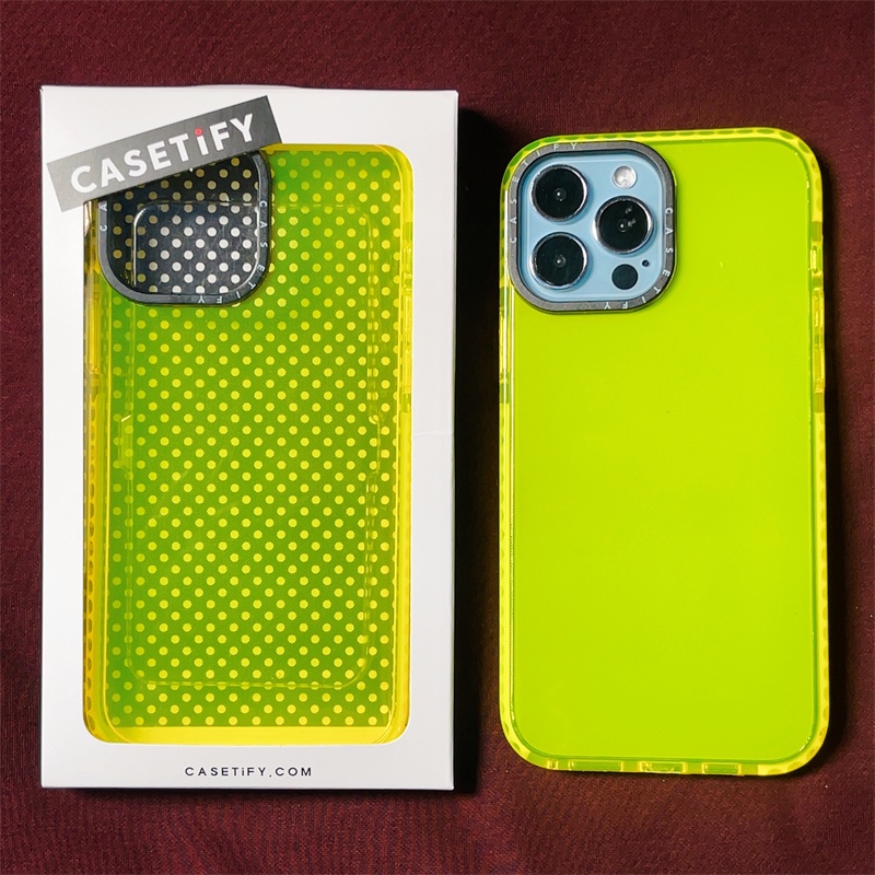 CASECASE X Neon Yellow Clear Inspired Sugar Color Design iPhone 13 Pro ...
