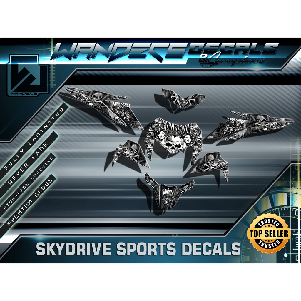 Skydrive Sport Decals TRIBAL Design by Wandecs | Shopee Philippines