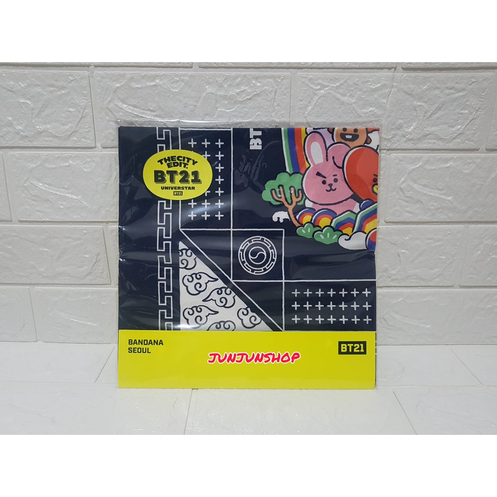 Bt21 Line Friends Seoul City Edition Bandana/BTS Bandana | Shopee ...