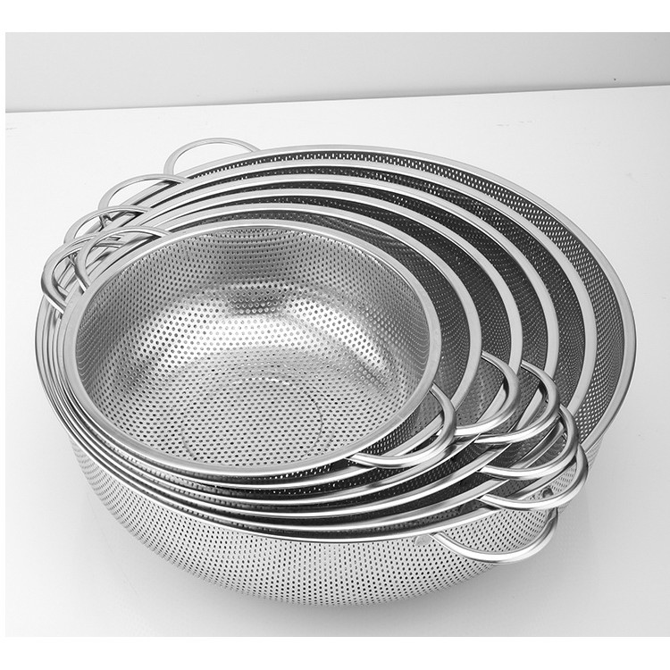 Stainless Steel Double Ear Colander Basket | Shopee Philippines