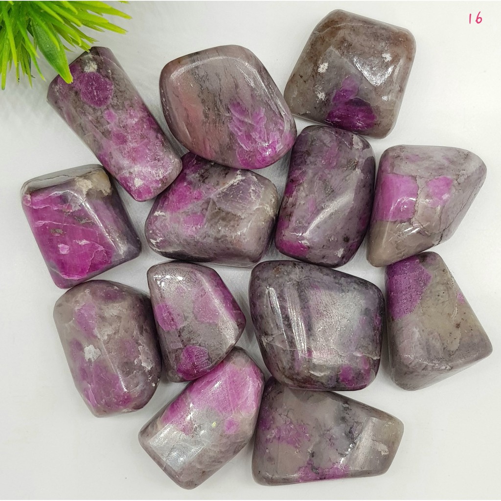 Ruby in Feldspar Tumbled Stone - Ruby Crystal - Healing Stone - Healing ...
