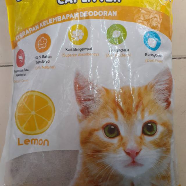 Cat Sand Brand Kawan 5 Liters (Lemon, Lavender, Baby powder, Apple ...