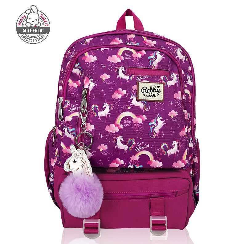 Robby Rabbit Fantastic Friends Backpack#2 17" Fuchsia (2023) | Shopee ...