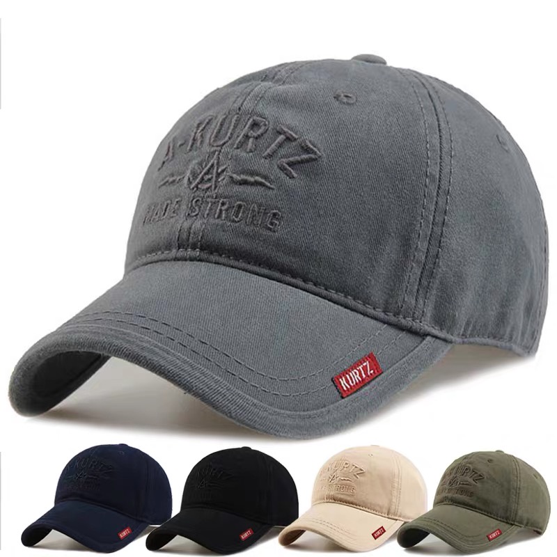 Casual Cap Men Outdoor AKurts Military Look Plain Cotton Baseball Cap ...