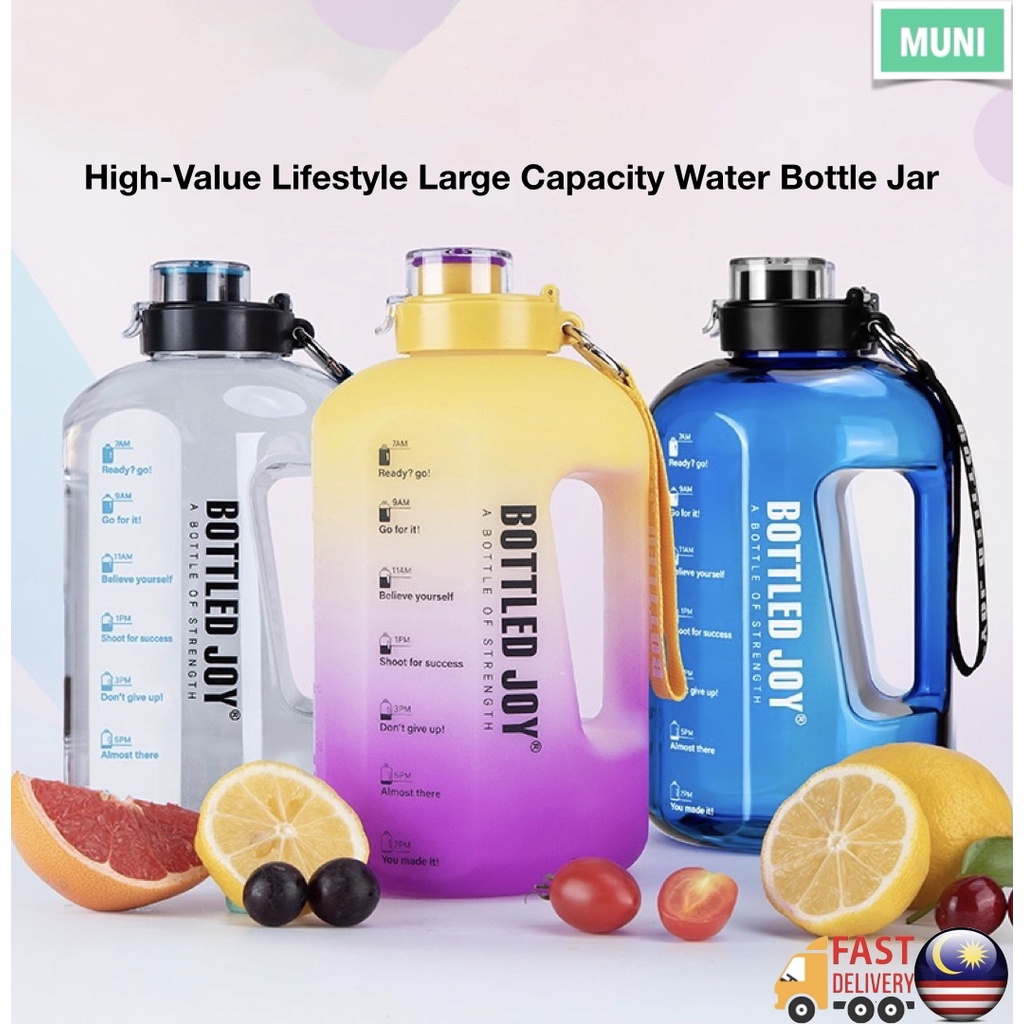 Large Capacity Gallon Water Bottle Jar Sports Bottle Gym Water Bottle ...