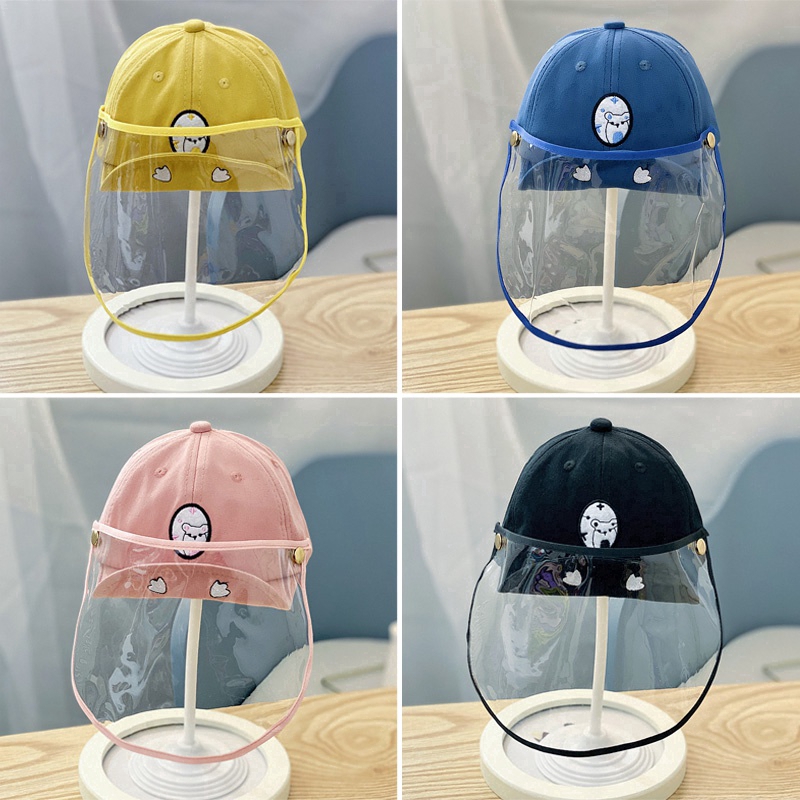 Children's Anti Spitting Protective Visor Smile Hat Dustproof Shield ...