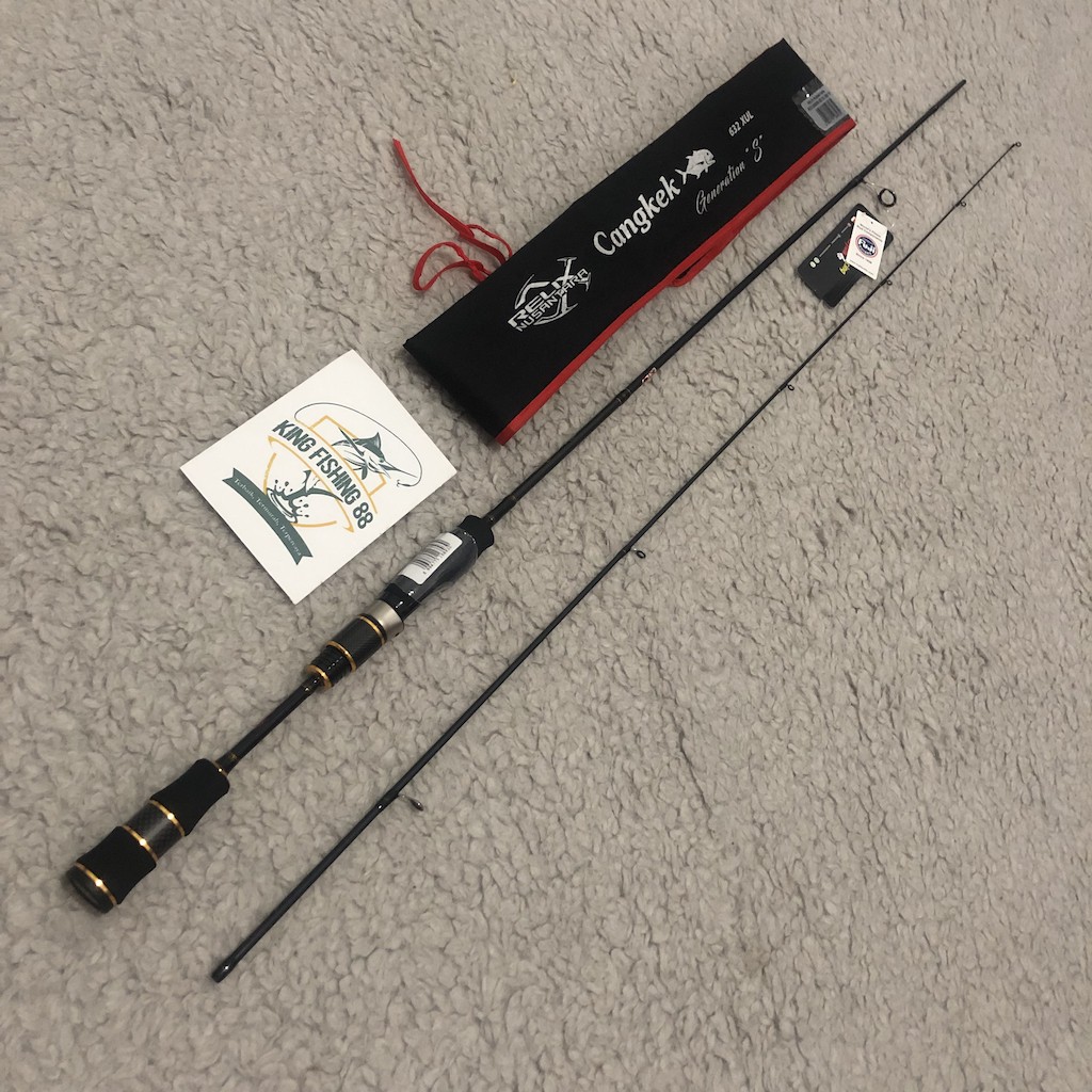 Black Ultra Light Relix Nusantara Fishing Rod 190cm for Outdoor ...