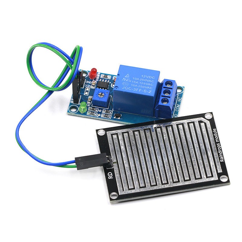 1PCS 12V Raindrops Controller Module With Relay Rain Sensor Module ...