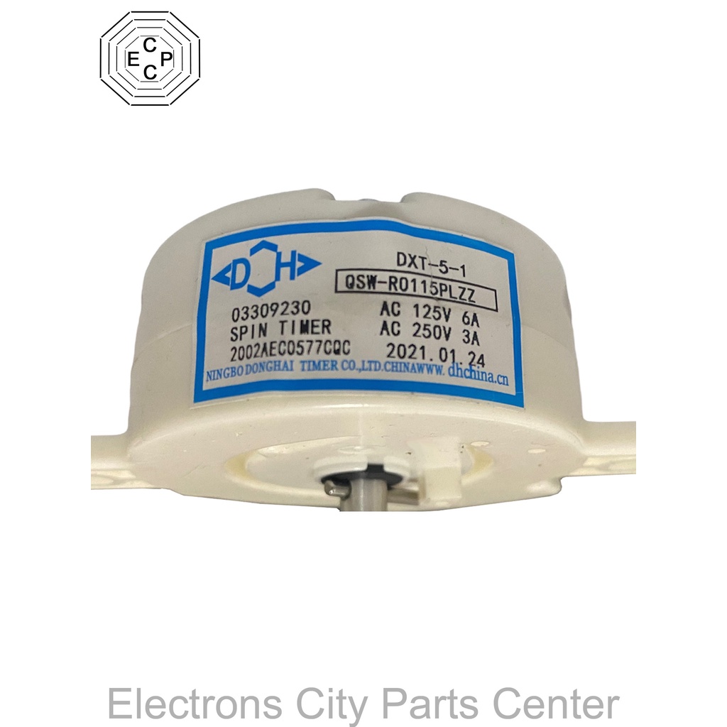 SPIN TIMER DXT-5-1 AC125V 6A AC250V 3A WASHING MACHINE SPINNER | Shopee ...