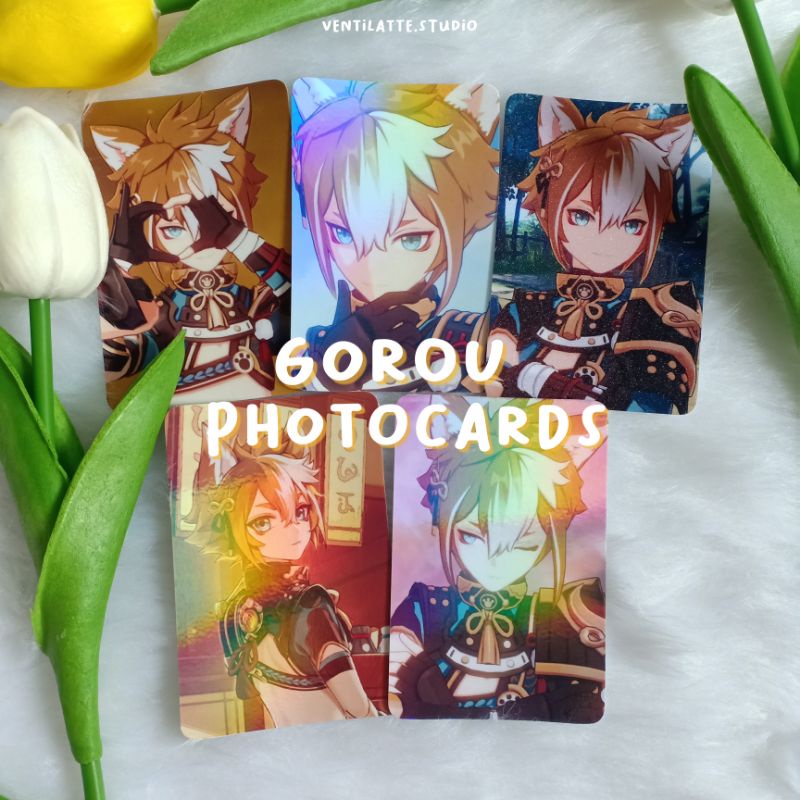 Genshin Impact Gorou Laminated Photocards [Sold per piece] | Shopee ...