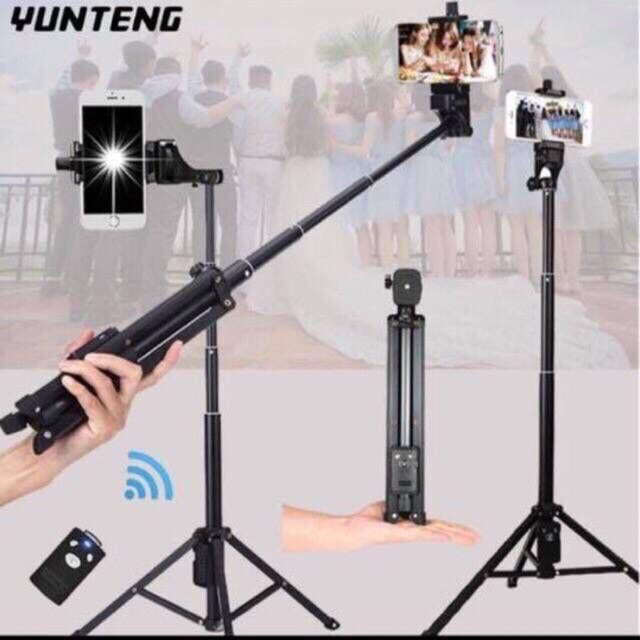 Yunteng Vct 1688 2in1 Monopod Tripod Shutter Extendable And Selfie