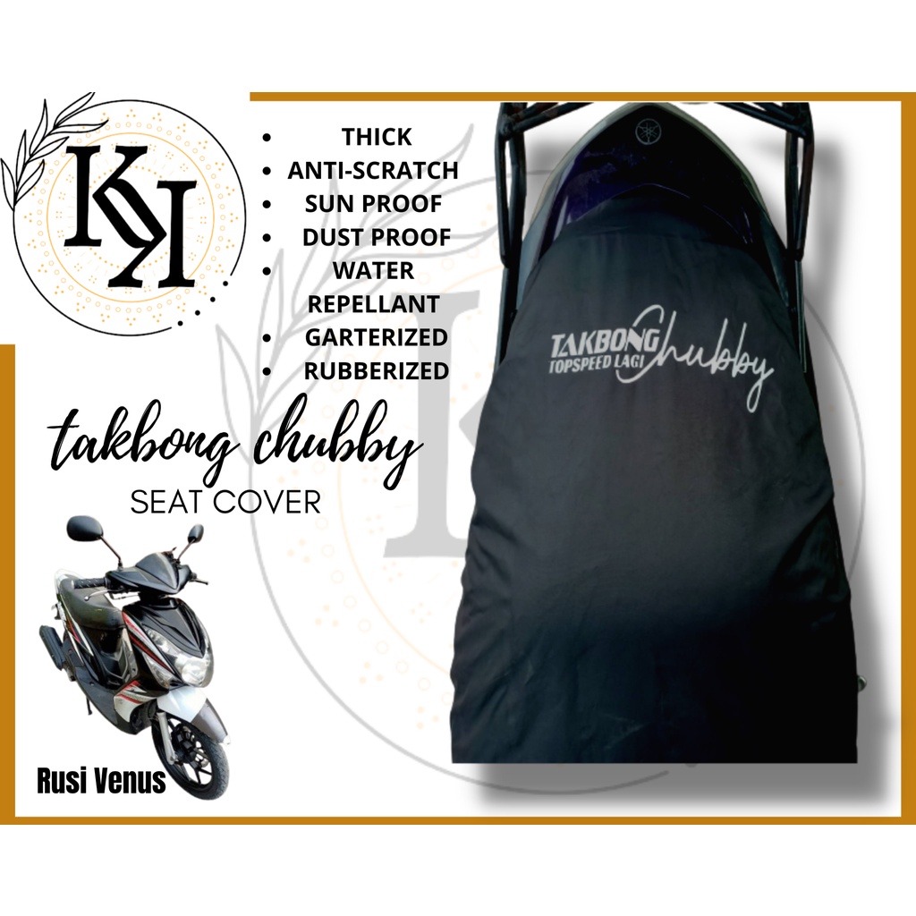 KS Nylon Seat Cover for Rusi Venus| Takbong Chubby Print | durable ...