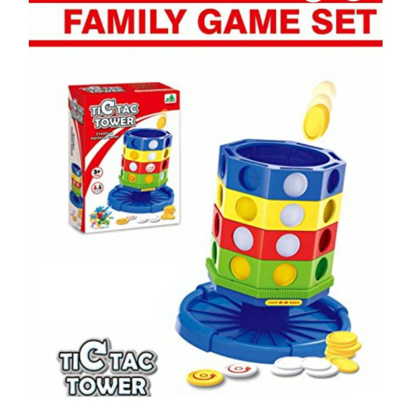 Tic Tac Tower Game Tabletop Board | Shopee Philippines
