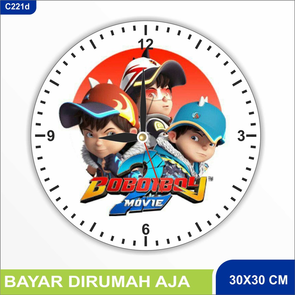 Boboiboy Wall Clock/Super Hero Boboiboy And Friends Animation Character ...