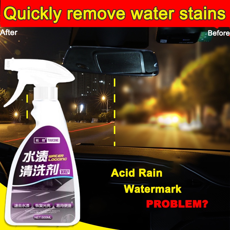 car water stain cleaner 500ml acid rain remover and watermarks remover ...