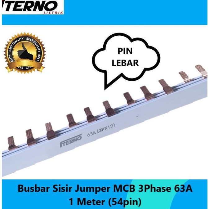 Busbar Comb Jumper MCB 3phase 3P 63A 1M Iterno | Shopee Philippines
