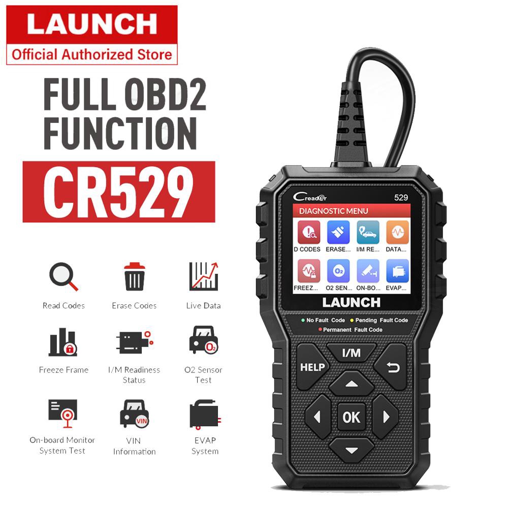 LAUNCH Creader 529 CR529 OBD2 Scanner Automotive Diagnostic Tool OBDII ...