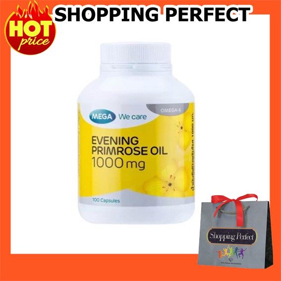 Mega We Care Evening Primrose Oil 1000 mg 30 Tablets And 100 Nourish ...