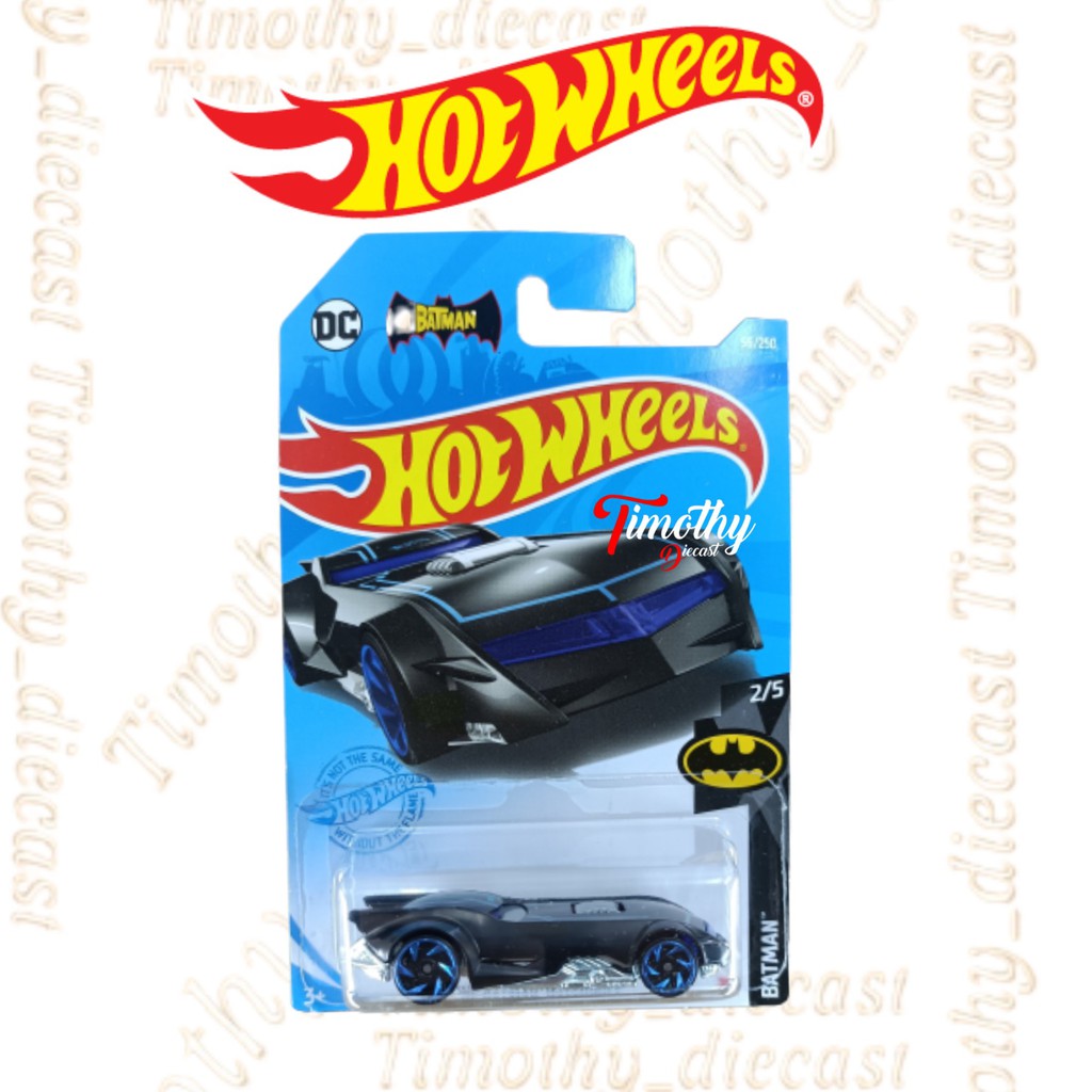 Hot Wheels The Batman Batmobile Black Blue Rims Lote Q 2021 D1ZL ...