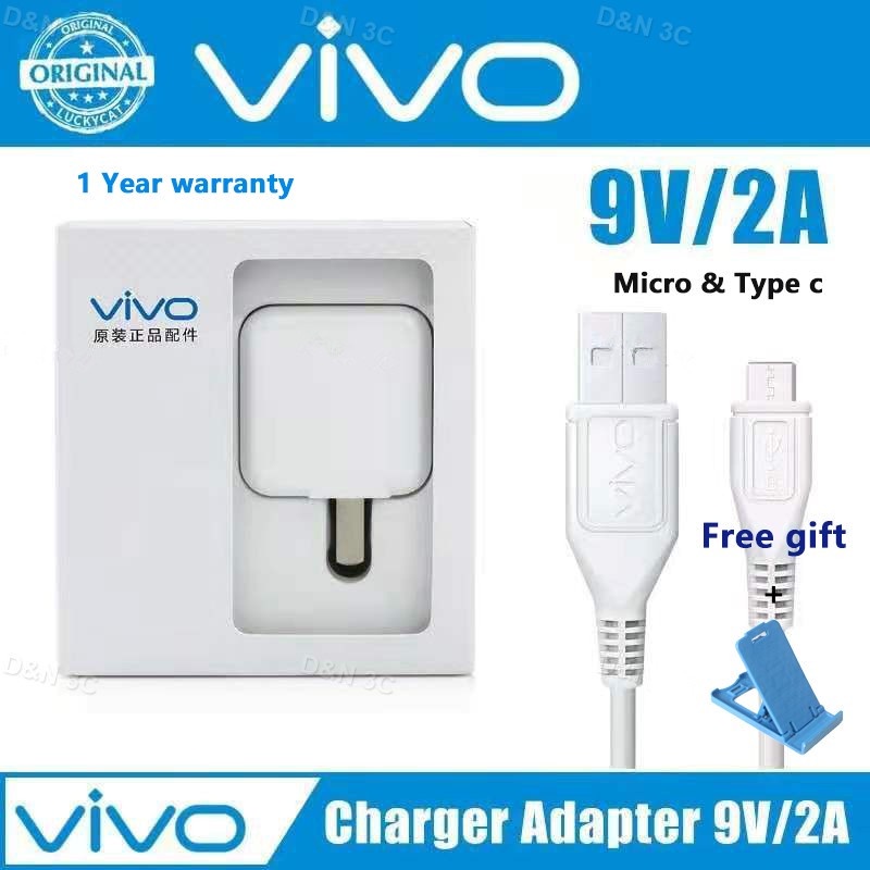 VIVO 5V Dual Engine Charger w/ Micro USB Data 1 meter line cable ...