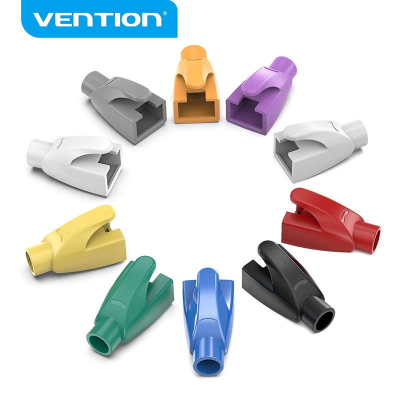 Vention RJ45 CAT5E CAT6 Ethernet Network Connector Plug Cable Strain ... Vention RJ45 CAT5E CAT6 Ethernet Network Connector Plug Cable Strain ...