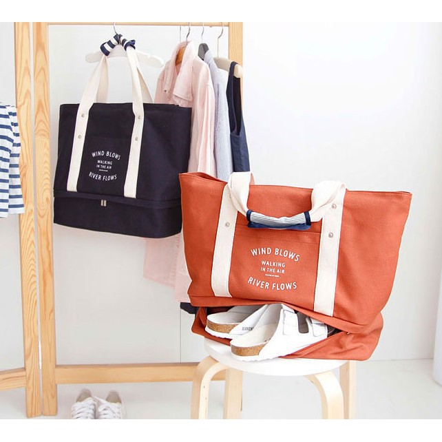 Multipurpose Bag Add-On Travel Organized With Shoe Compartment | Shopee ...