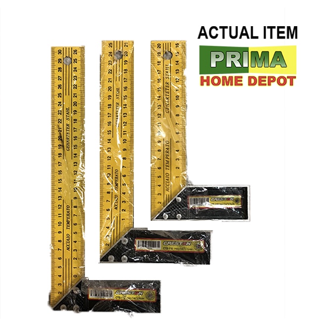 Creston Heavy Duty Try Square - Eskwala 8;10;12 inches | Shopee Philippines