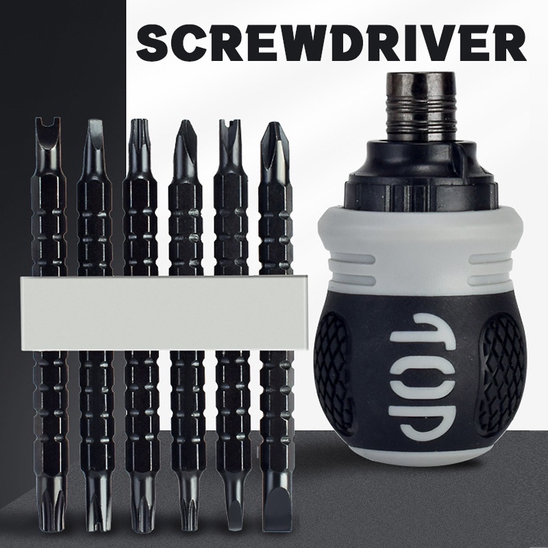 6In1 Double Head Screw Driver Set Hand Tool Set Portable Screwdriver ...
