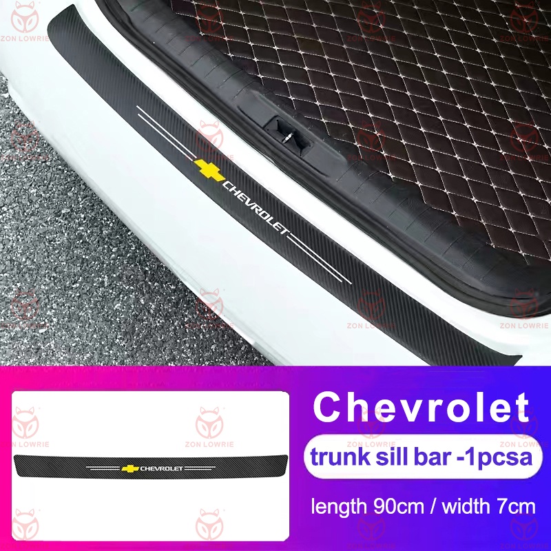 carbon fiber car trunk sticker Rear Bumper Protector Bumper Guard Car ...