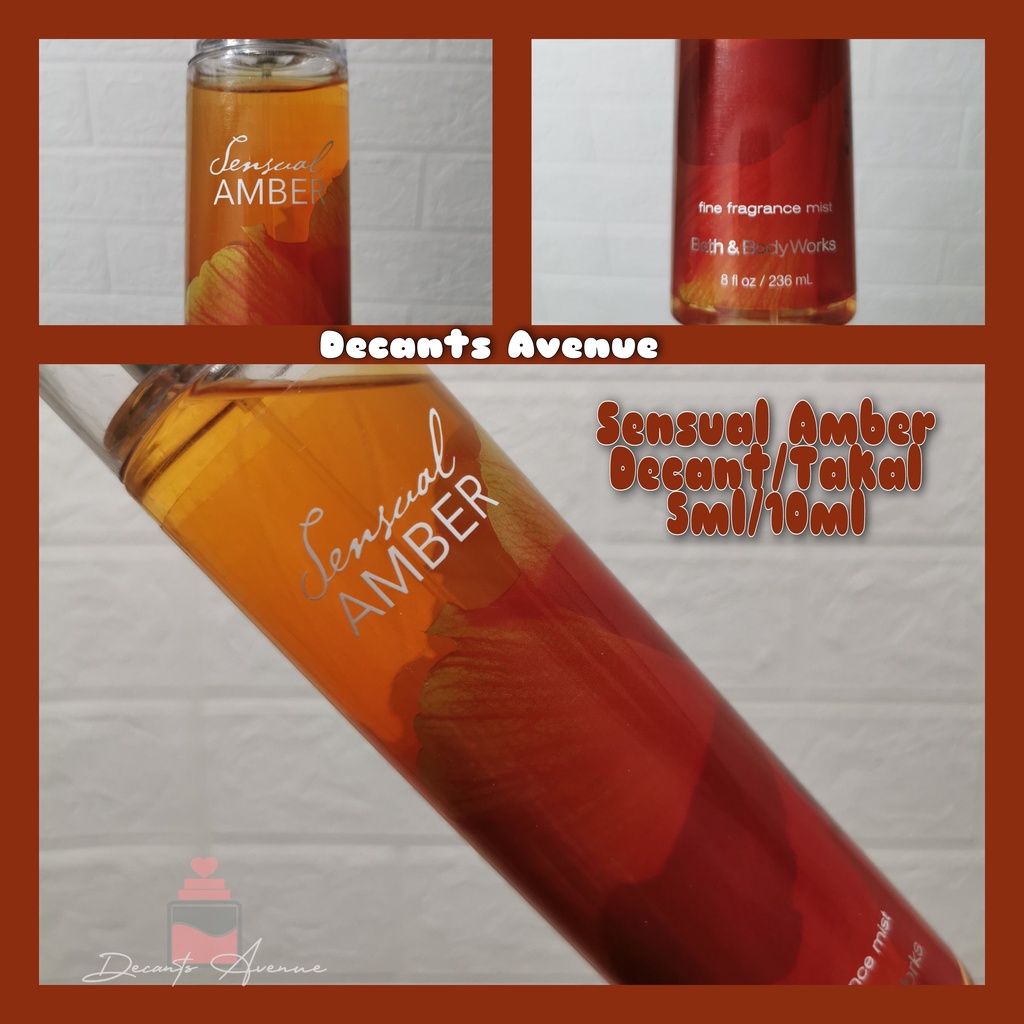Sensual Amber - Bath And Body Works 1mL 3mL 5mL 10mL | Shopee Philippines