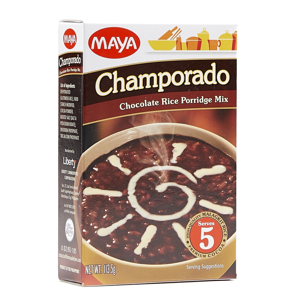 MAYA Champorado Chocolate Rice Porridge Mix 113.5g | Shopee Philippines