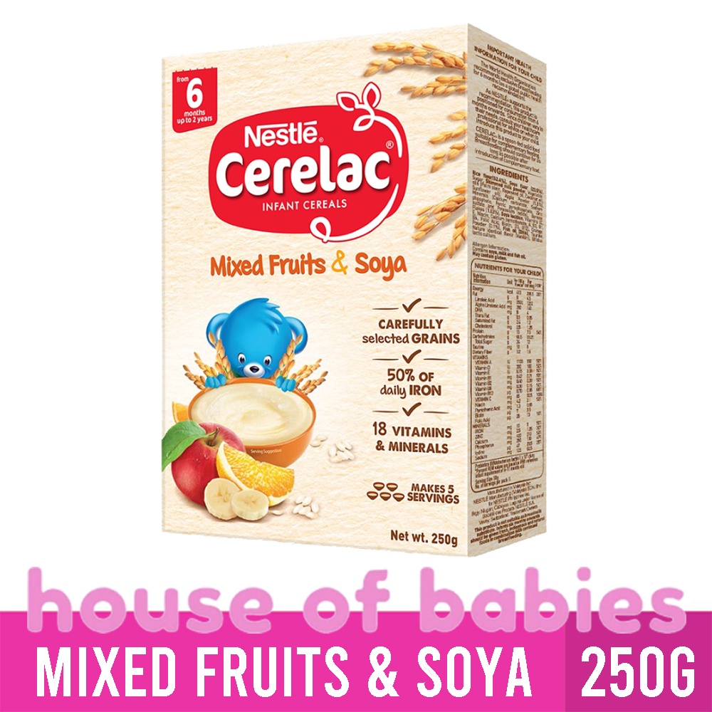 CERELAC Mixed Fruits & Soya 250g Infant Cereal | Shopee Philippines