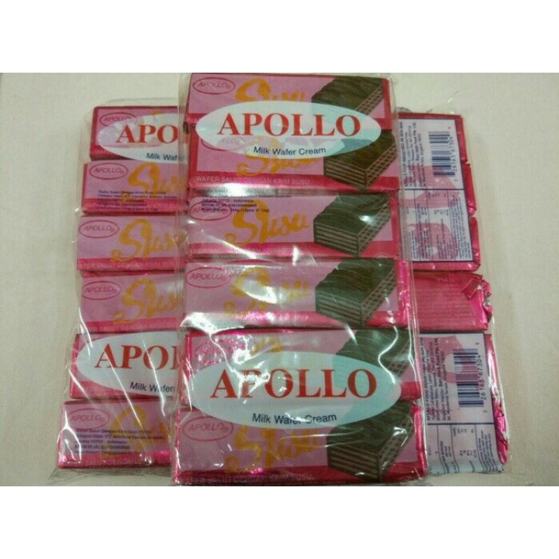 Apollo wafer cream Contents 12pc Chocolate And Milk Flavors | Shopee ...