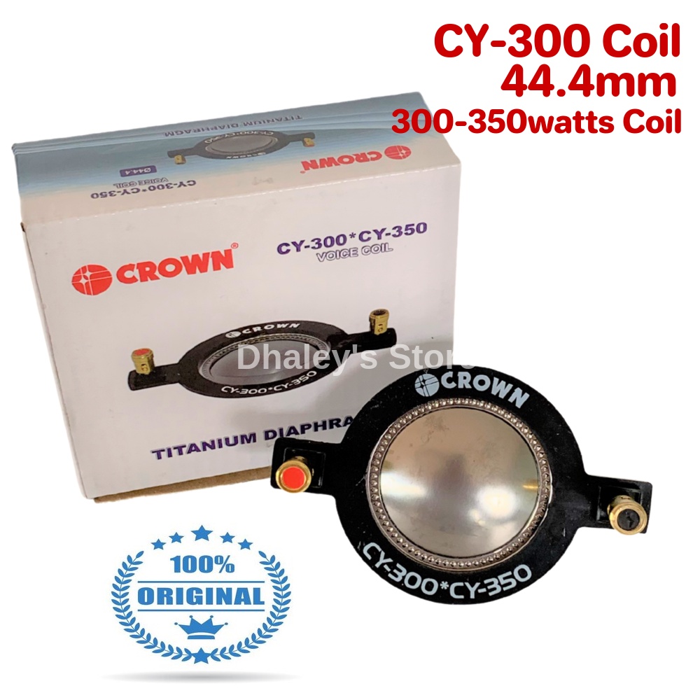 Original Crown CY-300 Coil 44.4mm Titanium Diaphragm 300-350watts Voice ...