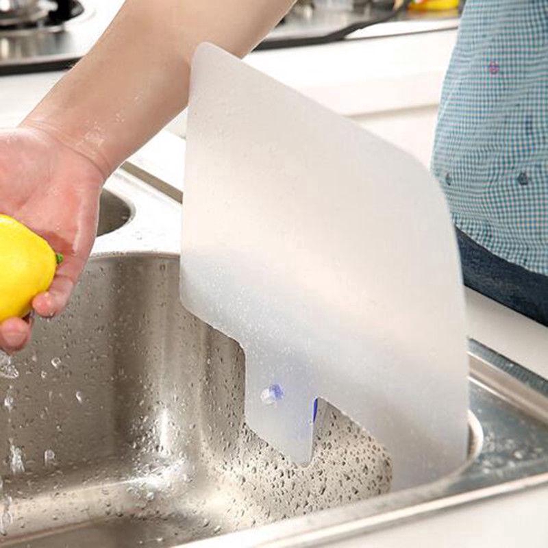 Kitchen Sink Water Splash Guards With Sucker Waterproof Screen For Dish ...