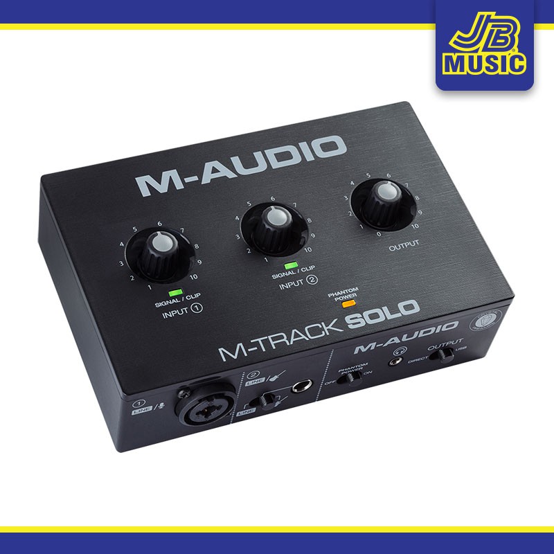 M-Audio M-Track Solo USB Audio Interface (with 1 Crystal Preamp ...