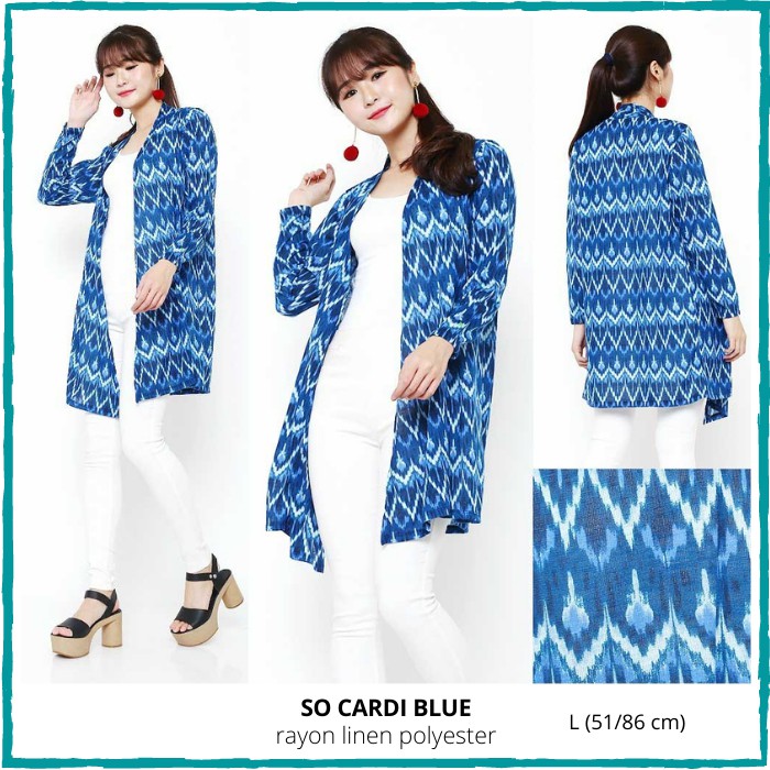 S.Oliver Blue Women's Cardigan | Shopee Philippines