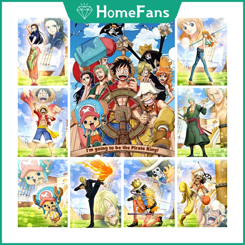 【HF 】One Piece Luffy 5D DIY Diamond Painting One Piece Nami Wall Art ...