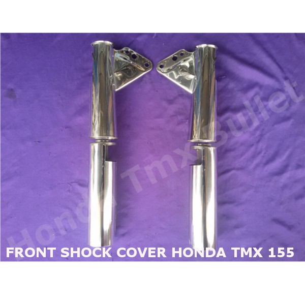 TMX 155 Front Shock Cover Set Stainless Manipis Only | Shopee Philippines