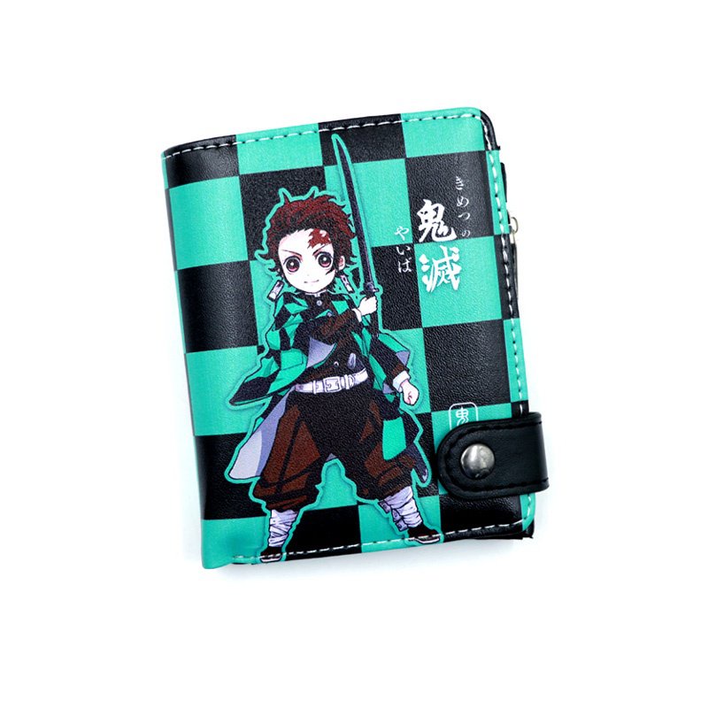 Anime Demon Slayer Tomioka Giyuu Kimetsu No Yaiba PU Leather Wallet ...