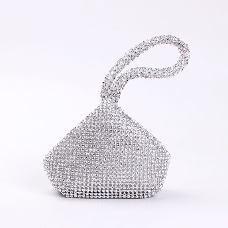 Drop-Shaped Luxury Mini Rhinestone Handbag Banquet Wedding Diamond Bag ...