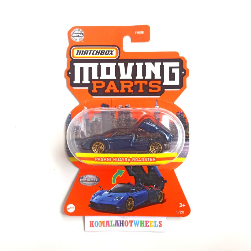 Matchbox Pagani Huayra Roadster Moving Parts Blue | Shopee Philippines