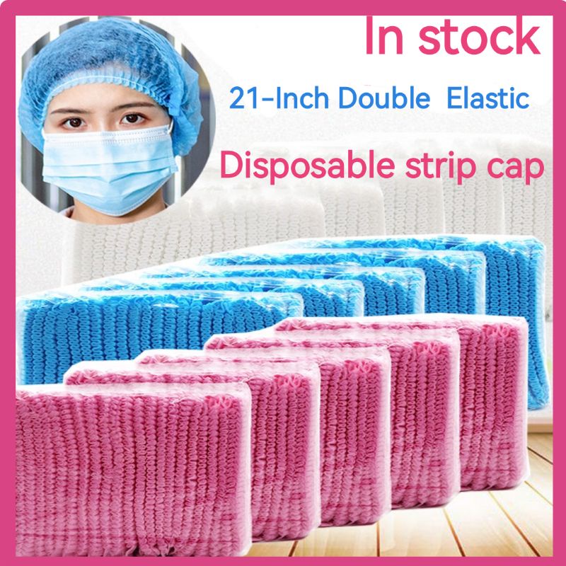 100pcs 21 inch Disposable Bouffant Cap / Head Cap / Surgical Cap / OR ...