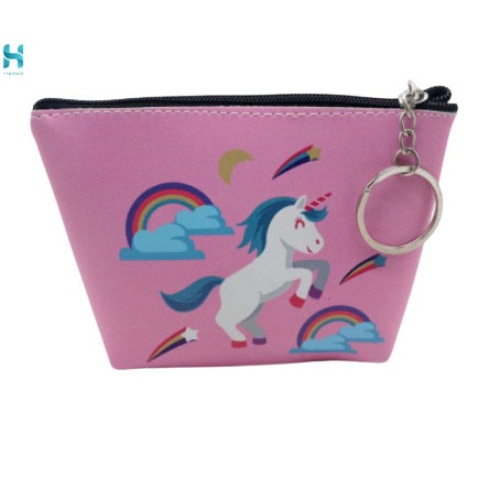 JH Cute Girl Kids Coin Purses Holder Kawaii Animal Unicorn Women Mini ...